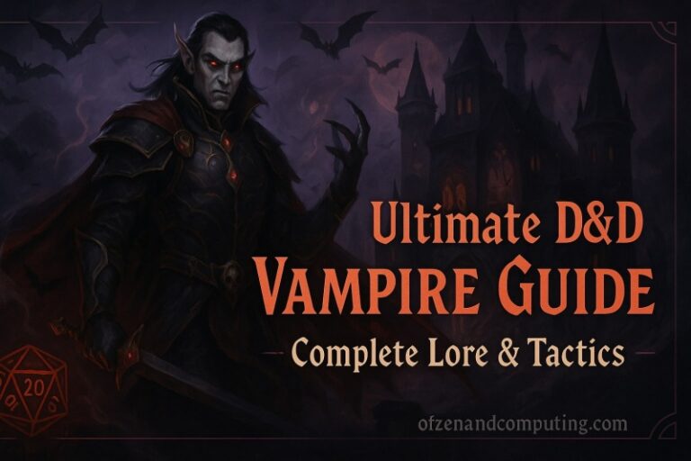 Ultimate D&D Vampire Guide September 2025: Complete Lore & Tactics