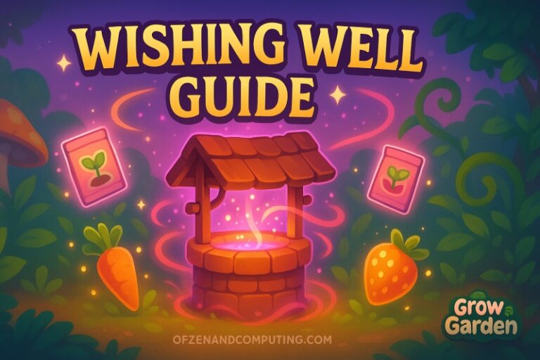 Grow a Garden Wishing Well Guide (March 2026) All Rewards & Tips