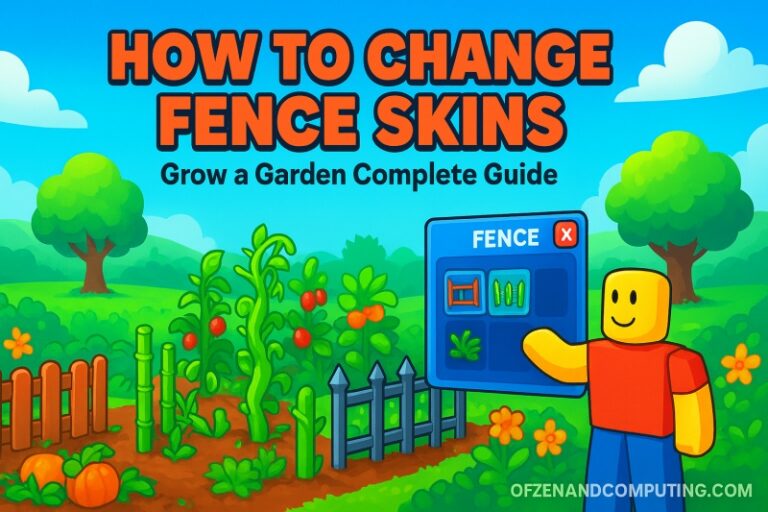 How to Change Fence Skin in Grow a Garden Roblox (March 2026)