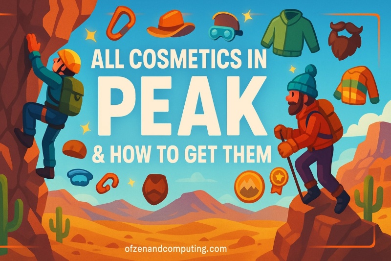 PEAK Cosmetics Complete List 2025 - Mesa Update