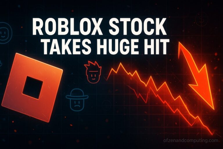 Roblox Stock Crashes 10% After Legal Drama 2026