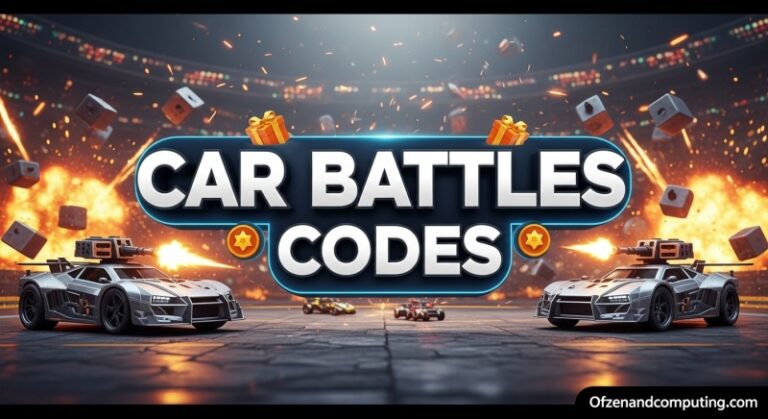 Car Battles Codes (March 2026) 5+ NEW Active Codes