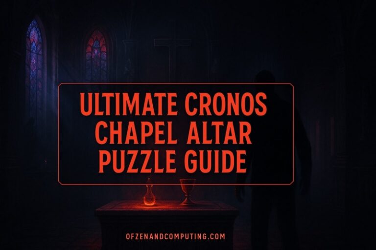 Complete Cronos Chapel Altar Guide - JER-5120 Shotgun 2026