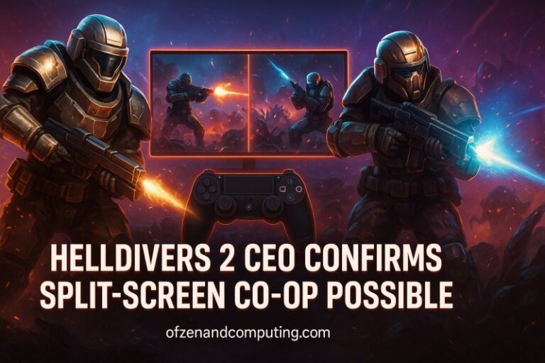 Helldivers 2 CEO Confirms Split-Screen Co-Op Possible September 2025