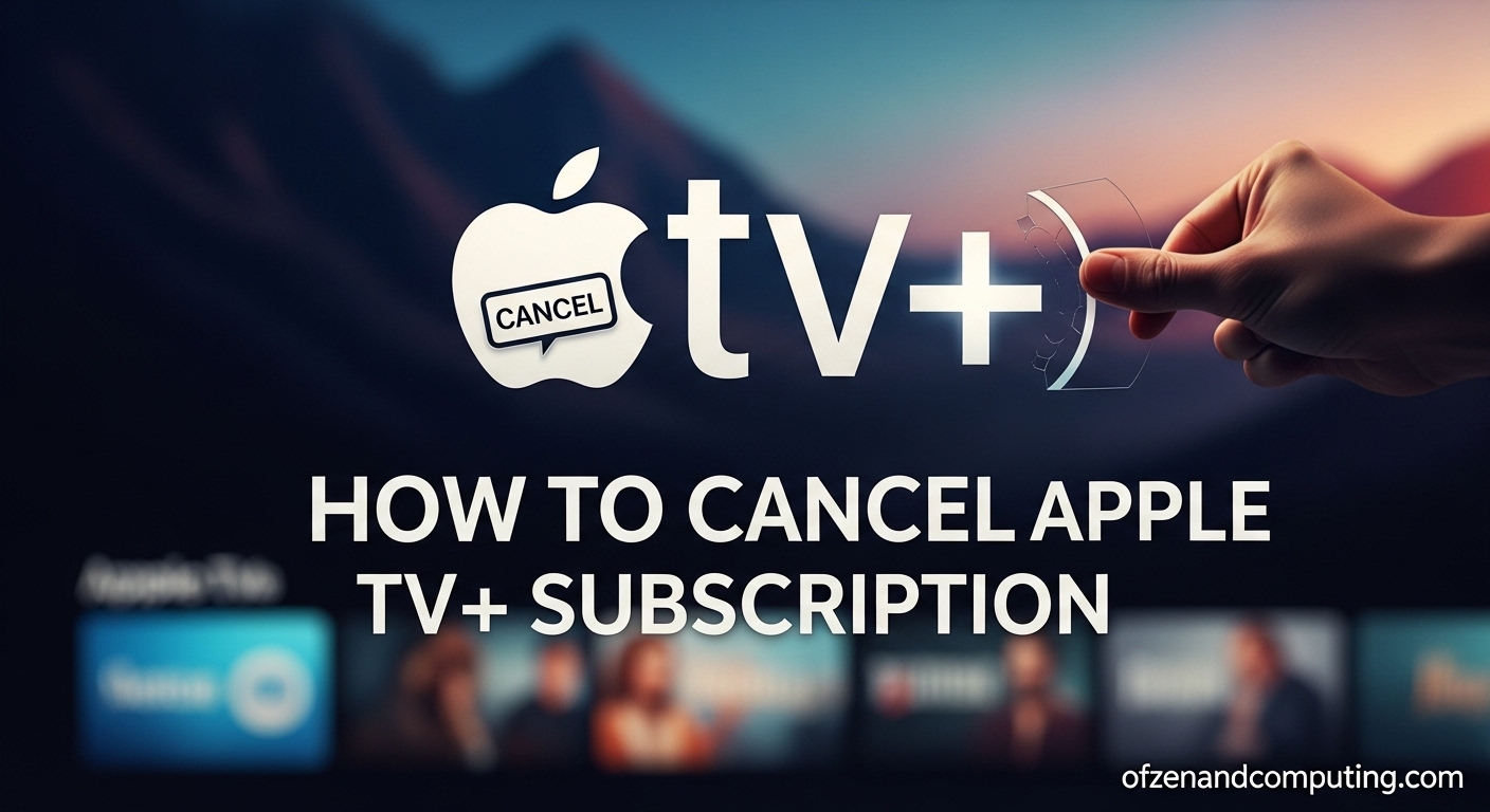 How to Cancel Apple TV+ Subscription 2025: Quick Guide
