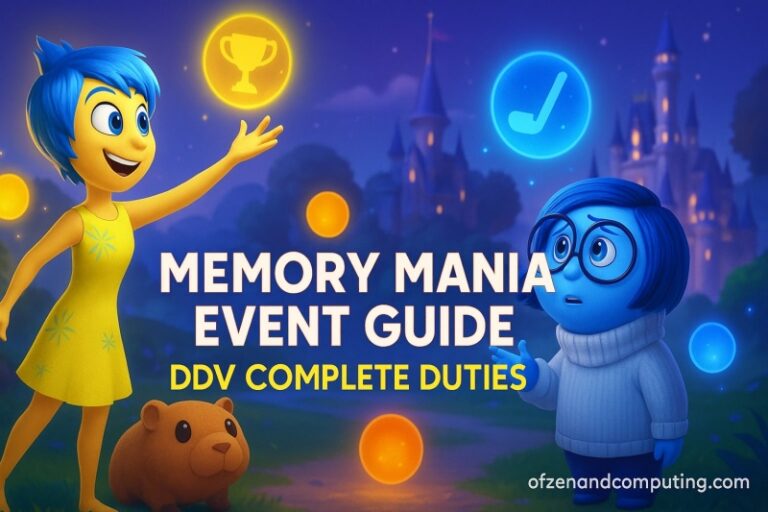 Ultimate Memory Mania Event Guide DDV December 2025 - Complete Duties