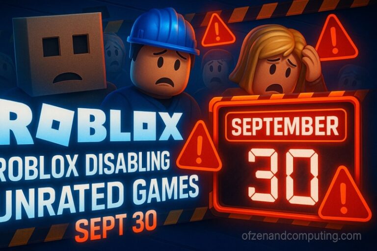 Breaking: Roblox Disabling Unrated Games (September 30 2026)