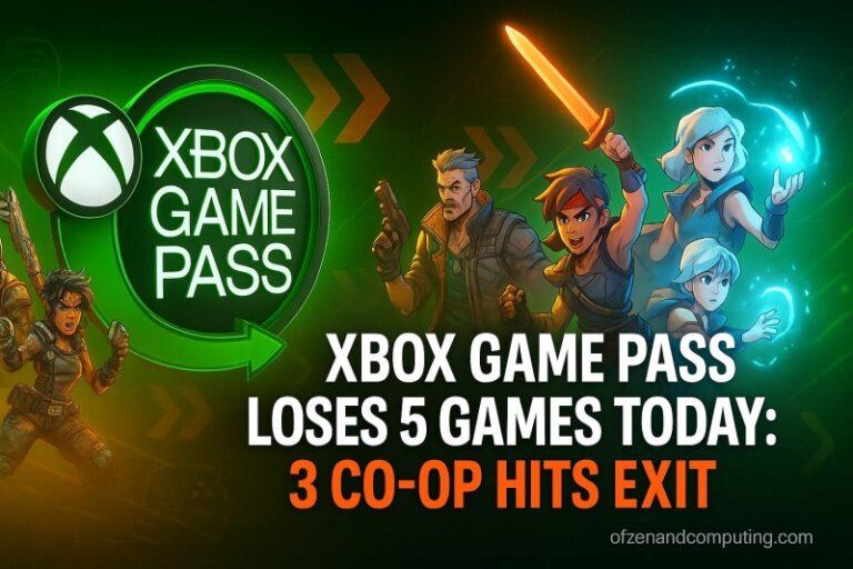 Xbox Game Pass Loses 5 Games Today 2026: 3 Co-Op Hits Exit