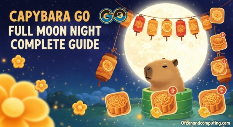 Capybara Go Full Moon Event - Complete 2026 Guide