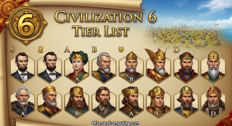 Civilization 6 Tier List - Complete (December 2025) Guide