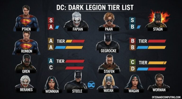 DC: Dark Legion Tier List - Expert (March 2026) Guide
