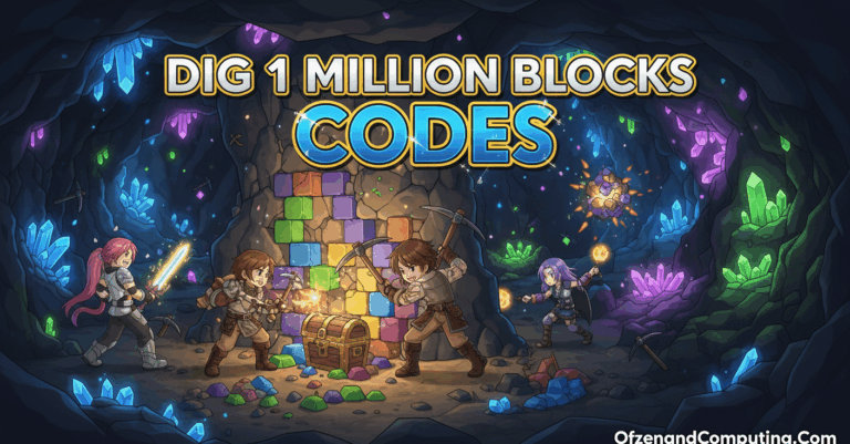 Dig 1 Million Blocks Codes (March 2026) 95+New Active Codes