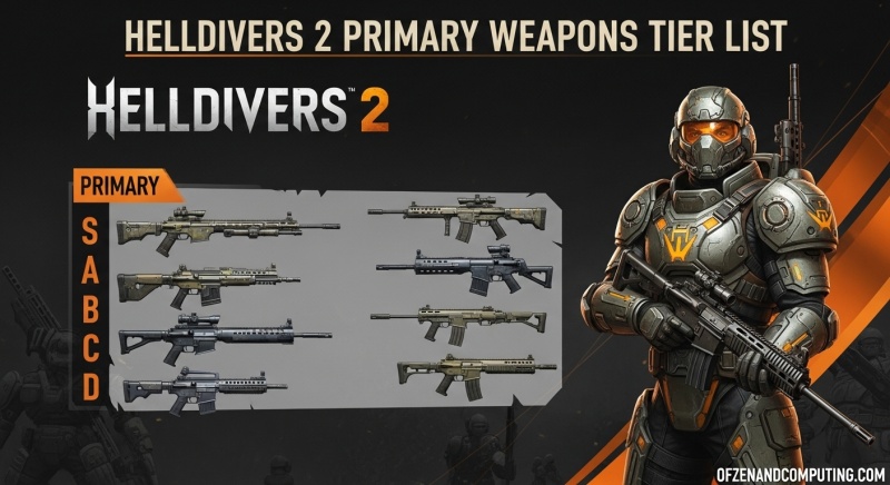 Helldivers 2 Weapons Tier List - Complete (January 2025) Guide