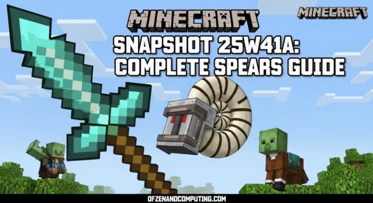 Minecraft Snapshot 25w41a: Spears Guide (June 2026)