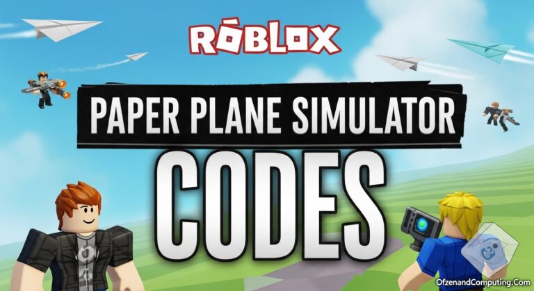 Roblox Paper Plane Simulator Codes (December 2025) 23+ New Active Codes