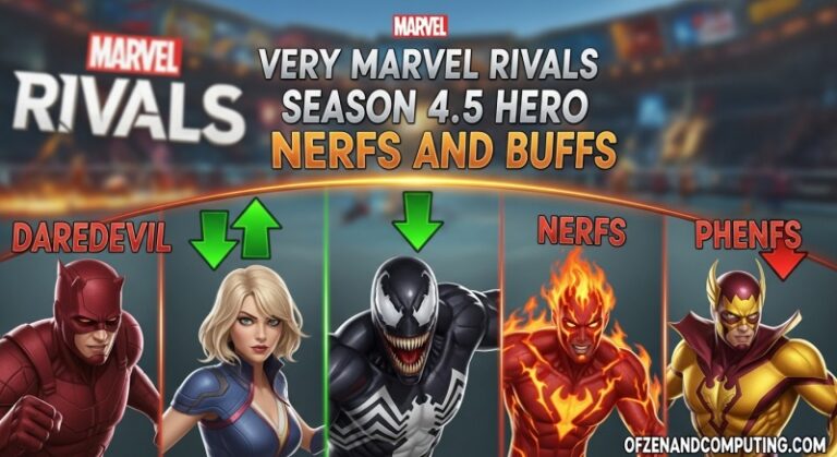Complete Season 4.5 Marvel Rivals Balance Changes (2025)