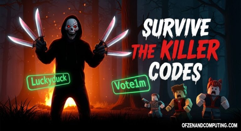 Survive the Killer Codes (February 2026) 20+ NEW Active Codes