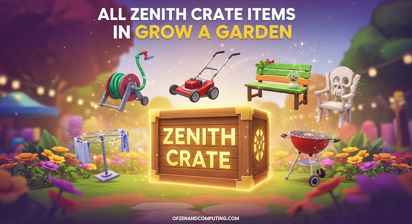 All Zenith Crate Items in Grow a Garden (November 2025) Complete List