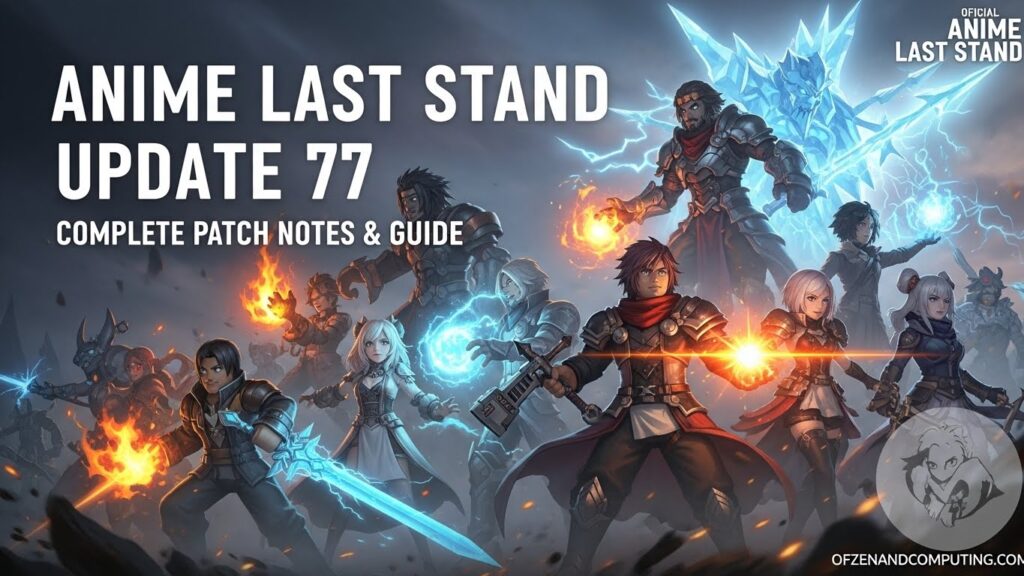 Anime Last Stand Update 77 (March 2026) All New Features & Balance Changes