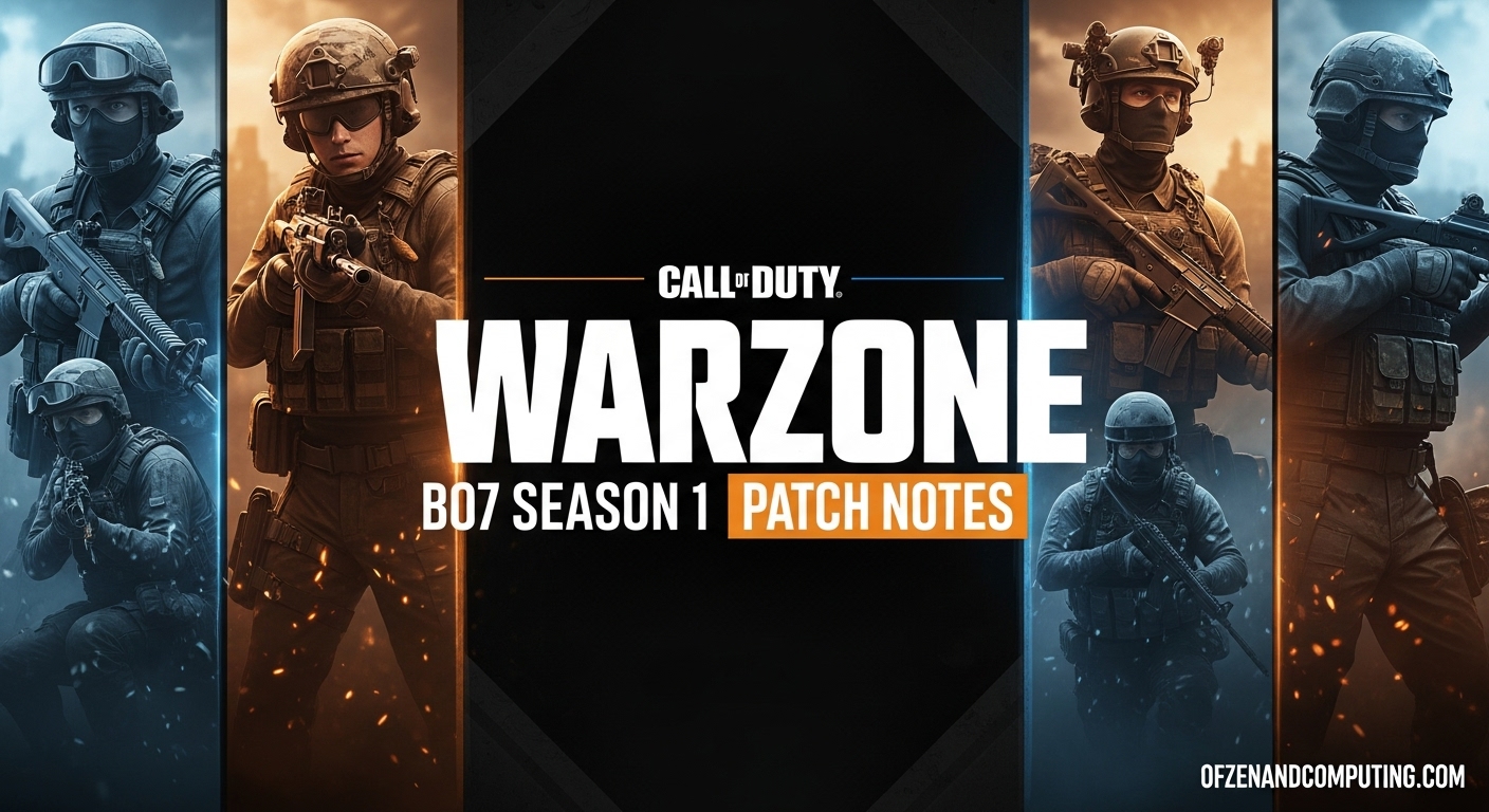 Call of Duty Warzone BO7 Season 1 Early Patch Notes (December 2025 ...