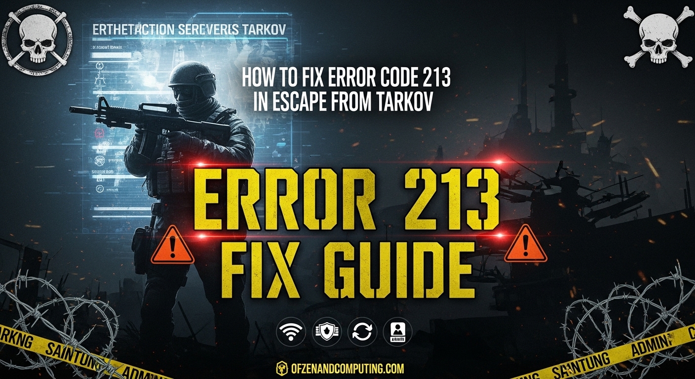 How to Fix Error Code 213 in Escape From Tarkov (November 2025) Pro Tips