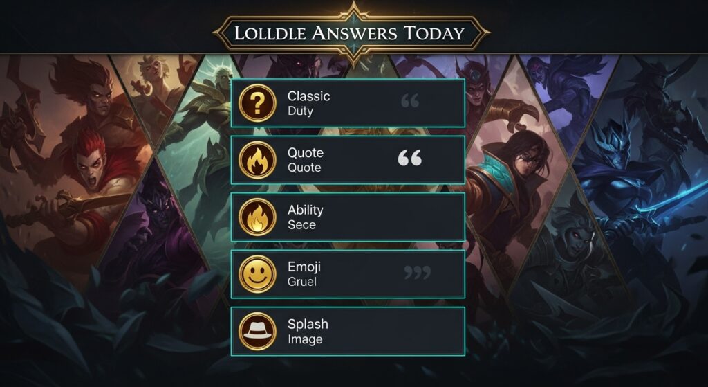 LoLdle Answers Today (March 2026) Daily Solutions & Archive