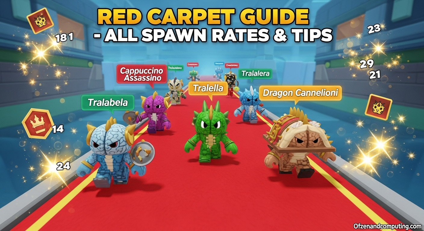 Steal a Brainrot Red Carpet Guide (December 2025) All Spawns