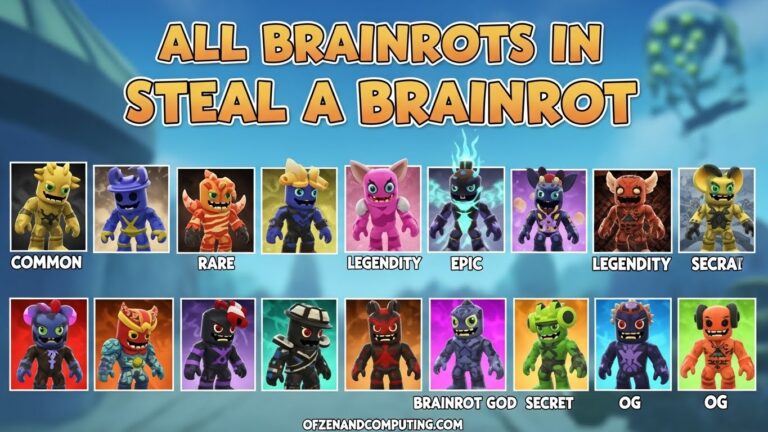 All Brainrots in Steal a Brainrot (February 2026) Ultimate Guide