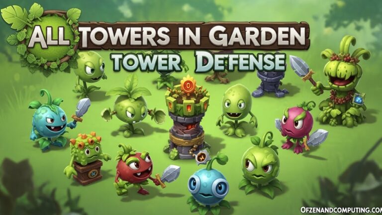 All Garden Tower Defense Towers (March 2026) Complete List