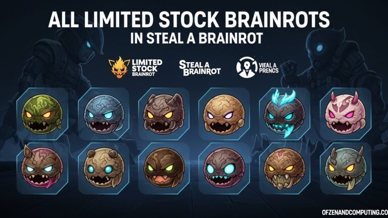 All Limited Stock Brainrots Guide (March 2026) Ultimate Guide