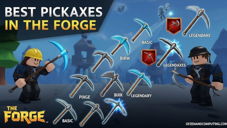 Best Pickaxes In The Forge Roblox Expert (January 2025) Guide