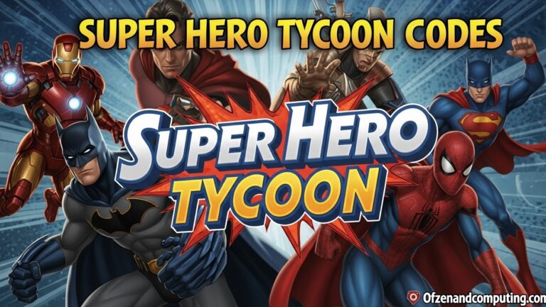 Super Hero Tycoon Codes (March 2026) Free Auras & Rewards