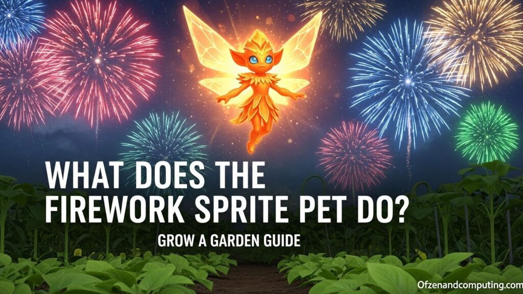 What Does Firework Sprite Do in Grow a Garden (January 2026) Ultimate Guide
