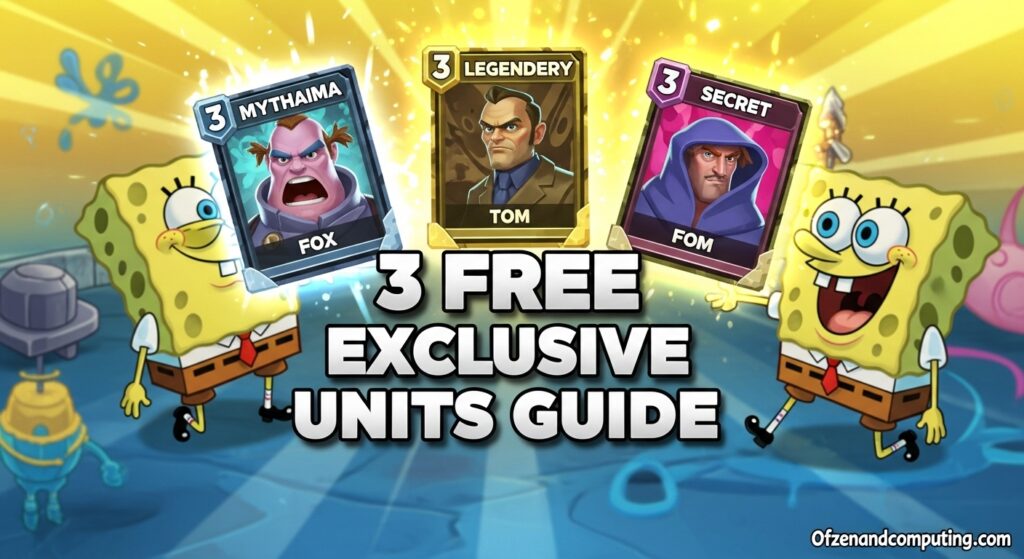 How to Get 3 Free Exclusive Units in SpongeBob Tower Defense (March ...
