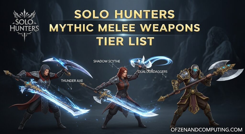 ALL Mythic Melee Weapons Solo Hunters (March 2026) Complete Tier List