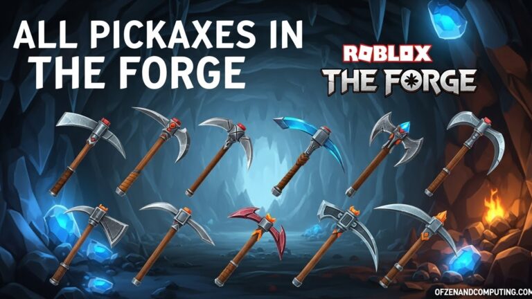 All 24 Pickaxes The Forge (March 2026) Ultimate Guide