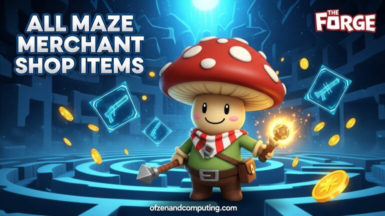 All Maze Merchant Shop Items in The Forge (January 2026) Complete Guide