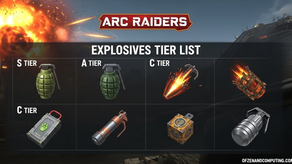 Arc Raiders Explosives Tier List (March 2026) Complete Guide