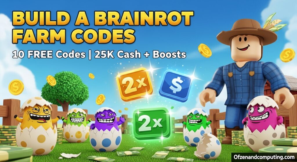 Build a Brainrot Farm Codes (March 2026) Get FREE Cash & 2x Boosts