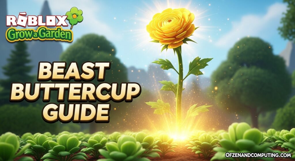 Grow a Garden Beast Buttercup Guide (March 2026) Complete Walkthrough