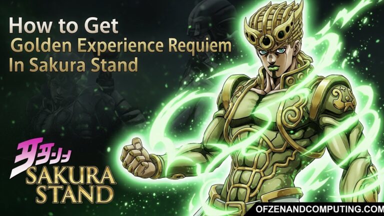 How to Get Golden Experience Requiem In Sakura Stand (March 2026 ...