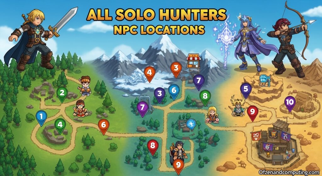 All Solo Hunters NPC Locations (March 2026) Ultimate Map & Guide