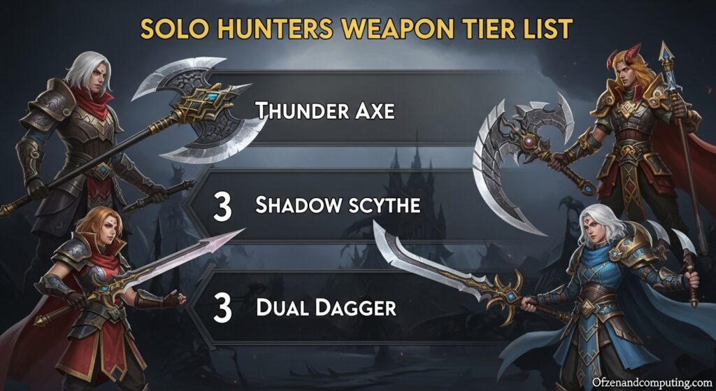 Solo Hunters Weapon Tier List (March 2026) Ultimate Guide