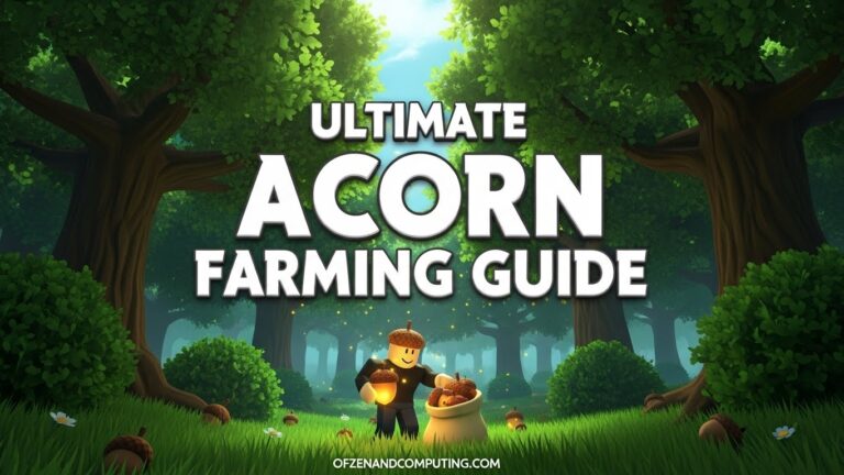 How to Farm Acorns Fast in 99 Nights in the Forest (March 2026) Full Guide