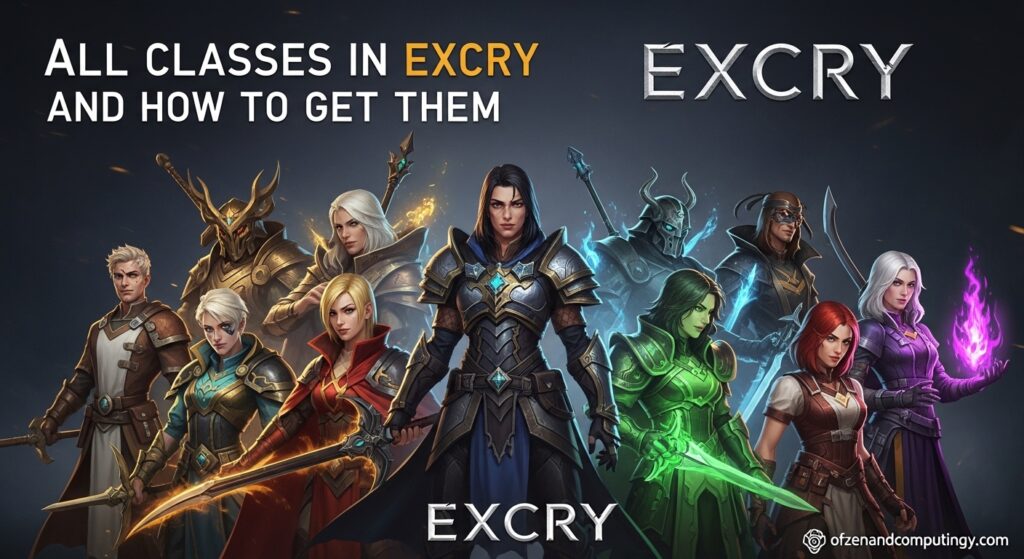 All Classes in Excry (March 2026) How to Unlock Them