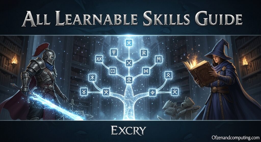 Excry Skills Guide (March 2026) Unlock Every Ability