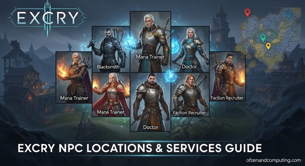 Excry NPC Locations & Services Guide (March 2026) All Trainers ...