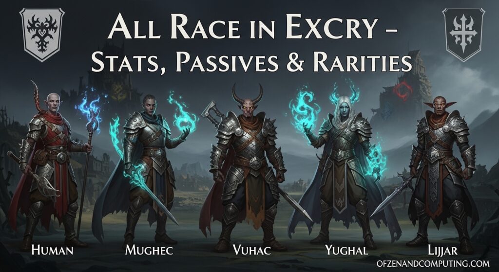 Excry Races Guide (March 2026) Complete Stats, Passives & Rarities