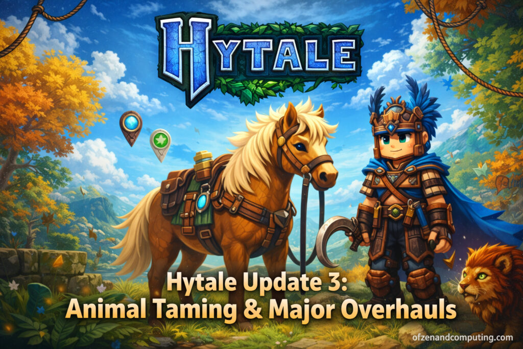 Hytale Update 3 (March 2026) Animal Taming, Map Markers, and Major ...