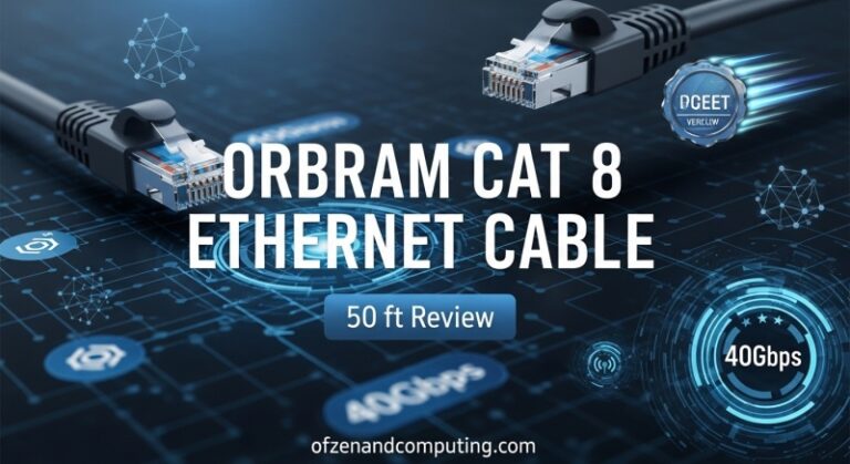 Orbram Cat 8 Ethernet Cable 50 ft Review | 40Gbps Speeds